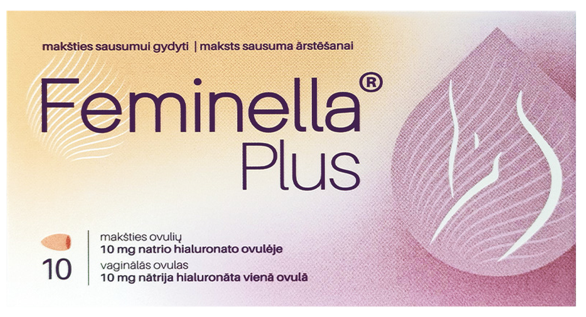 FEMINELLA Plus vaginālās ovulas, 10 gab. - Piegāde visā Latvijā | Moonmart