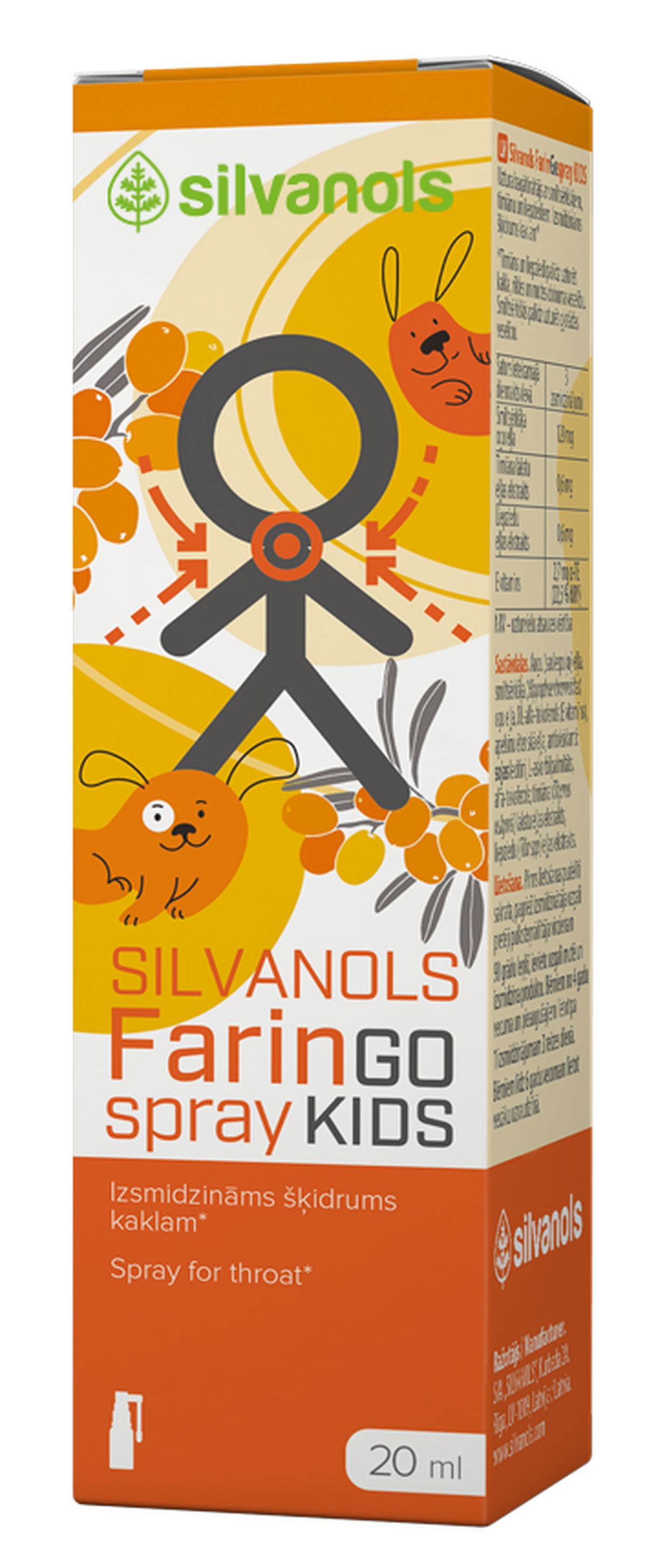 FARINGOSPRAY Kids sprejs, 20 ml - Piegāde visā Latvijā | Moonmart
