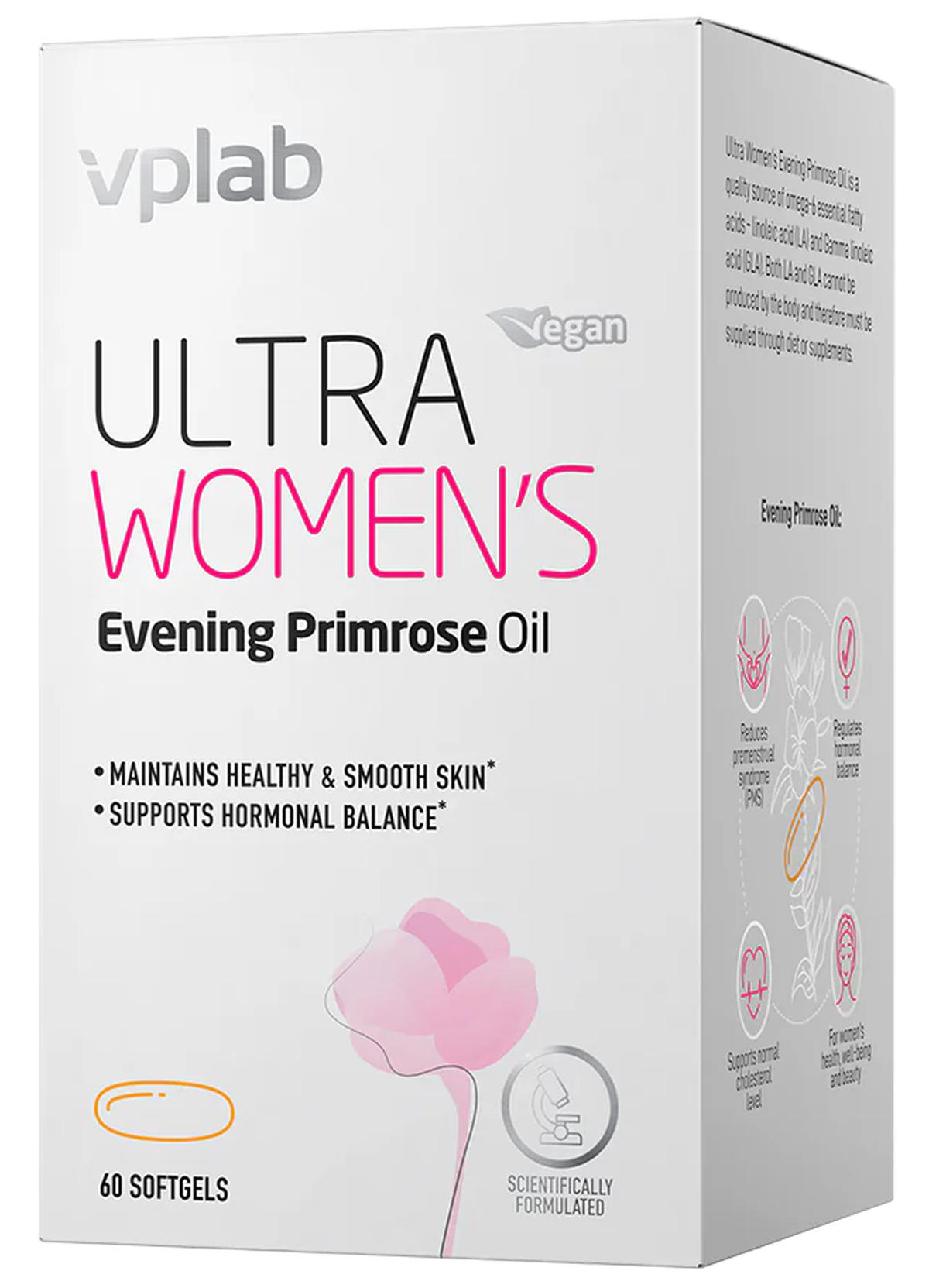 VPLAB Ultra Women's Evening Primrose mīkstās kapsulas, 60 gab. - Piegāde visā Latvijā | Moonmart